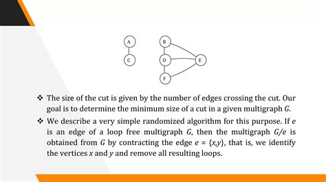 Randomized Algorithm Min Cut Problem And Its Solution Using Kargers Algorithm Pptx