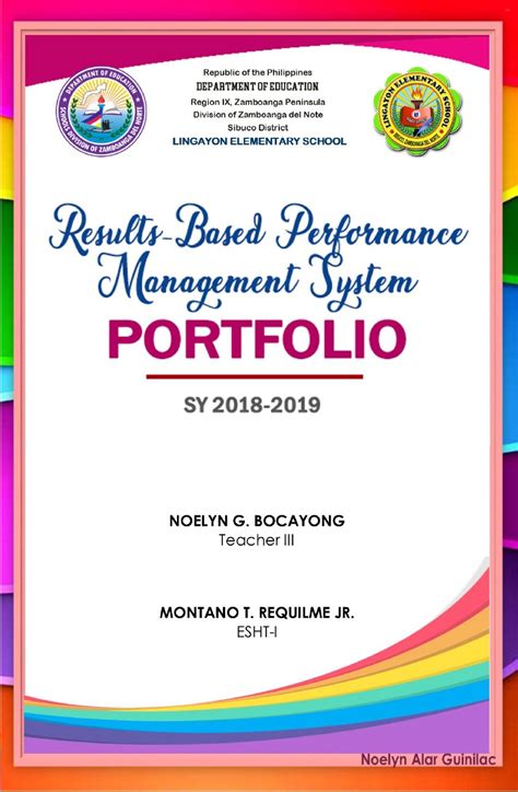 Rpms Portfolio Cover Nhoe Docx 122 Views Teaching Portfolio