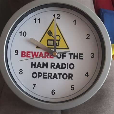 Ham Radio Wall Clock Etsy