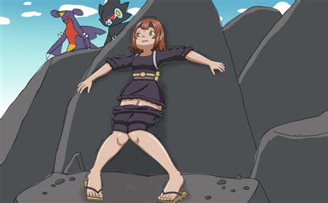 Rule 34 Behind Rock Omorashi Original Character Pants Down Papergami