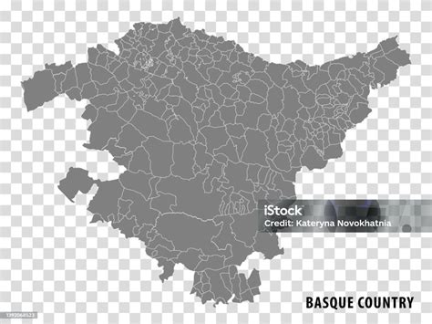 빈 지도 스페인의 바스크 국가 고품질의 지도 스페인의 Comarcas 웹 사이트 디자인 로고 응용 프로그램 Ui에 대한 투명한
