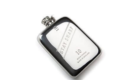 10 Oz Stay Sharp Pewter Flask