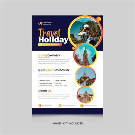 Premium Vector Vector Travel Agency Flyer Design Templates