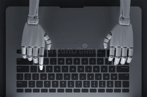 robot typing computer keyboard stock illustrations 225 robot typing