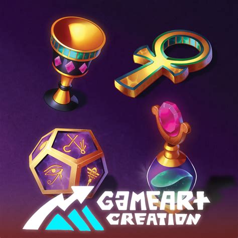 Artstation Game Art Creation Rendered Items