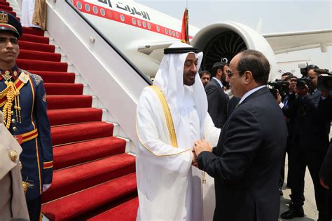 بالصور الرئيس السيسى يستقبل الشيخ محمد بن زايد ولي عهد أبو ظبي في