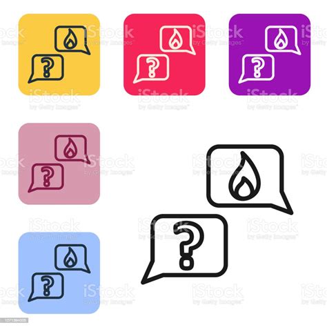 흰색 배경에 격리 된 비상 전화 911 아이콘과 검은 줄 휴대 전화 경찰 구급차 소방서 전화 전화 색상 정사각형 단추로 아이콘을 설정합니다 벡터 일러스트레이션 1위에 대한