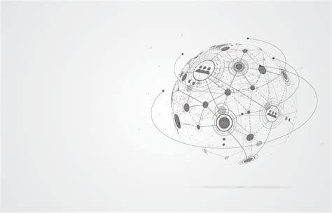 Global Network Connection World Map Point Vector Image