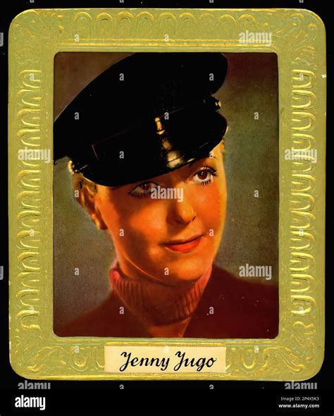 Portrait Of Jenny Jugo 00010 Vintage German Cigarette Card Stock
