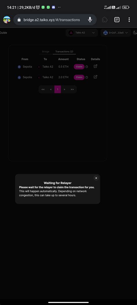 Feat Bridge More Than Hour Has Not Been Completed Issue Taikoxyz Taiko Mono Github