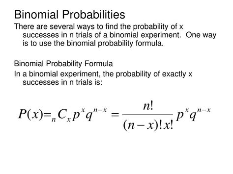 PPT Binomial Distributions PowerPoint Presentation Free Download ID