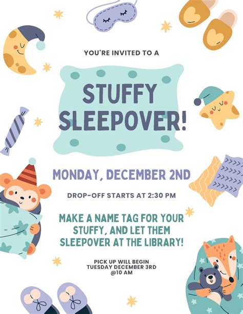 12 02 2024 Stuffie Sleepover J V Fletcher Library