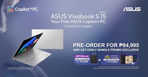 Reserve Your Asus Vivobook S Copilot Pc Now In The Philippines