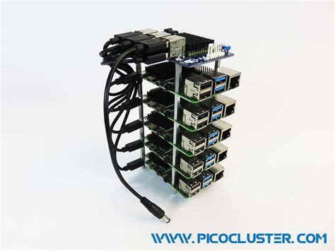 assemble rpi4 5h board stack picocluster llc