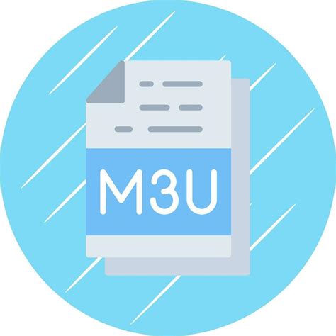 m3u file format vector icon design 29155935 vector art at vecteezy