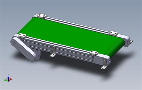 PVC铝型材输送带 SOLIDWORKS 2013 模型图纸下载 懒石网