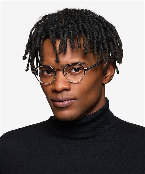 Jet Geometric Shiny Gold Black Full Rim Eyeglasses Eyebuydirect Canada