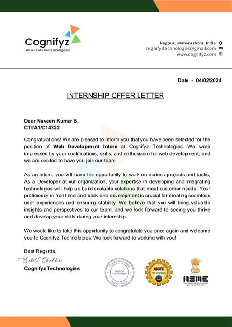 Naveen Kumar S On Linkedin Webdevelopment Internship Excited
