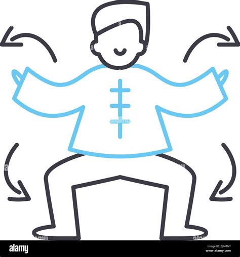 Body Movement Therapy Line Icon Outline Symbol Vector Illustration