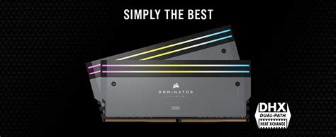 CORSAIR DOMINATOR TITANIUM RGB DDR5 64GB 2x32GB DDR5 6000MHz CL30 AMD EXPO Intel XMP ICUE