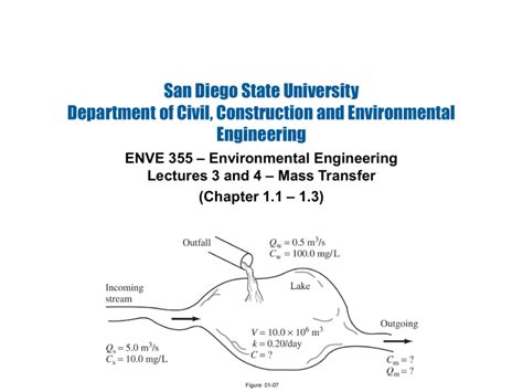 Mass Transfer Lecture Environmental Engineering Units Balance