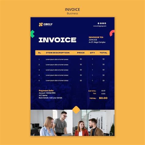 Free PSD Invoice Template For Professional Business