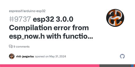 Esp32 300 Compilation Error From Espnowh With Function Call Espnowregisterrecvcb · Issue