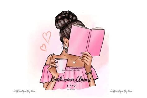 Book Lover Clipart Cozy Reading Girl Graphic By Artboutiguebylina