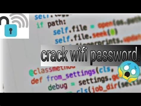 How To Crack Wifi Password Using Python If It Is Saved In Our Database Youtube
