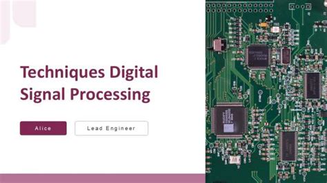 Signal Processing Techniques PowerPoint Presentation And Slides PPT Sample SlideTeam