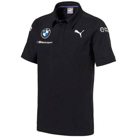 Bmw Motorsports Dark Anthracite Gray Mens Team Polo Shirt