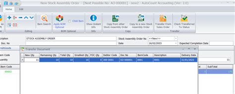 Troubleshooting Unable To Save Stock Assembly Order Quantity For