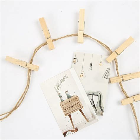Jute Twine And 80 Pcs Mini Clothespins Set Zoutog 328 Feet