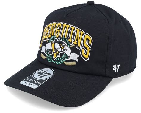 Pittsburgh Penguins Nhl Laurel Captain Dtr Black Adjustable 47 Brand