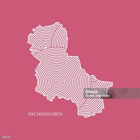 Aschersleben 지도 세계지도 국제 벡터 템플릿 독일 지역 실루엣 벡터 일러스트 레이 션 개념에 대한 스톡 벡터 아트 및