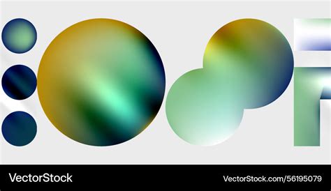 Abstract Composition Featuring Overlapping Vector Image