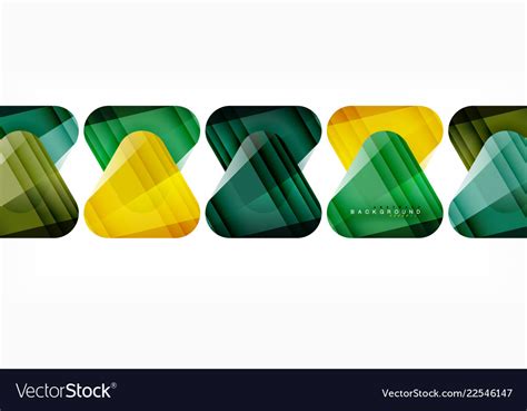 Glass Triangles Modern Geometric Composition Vector Image