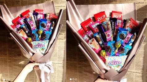 Chocolate Bouquet Tutorial طريقة صنع بوكيه من الشيكولاتة افكار هدايا