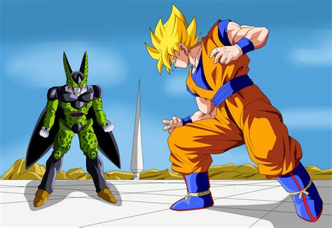 Goku Vs Cell By Chronofz On Deviantart