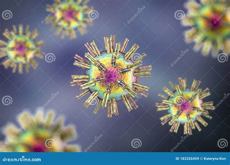 Human Herpes Simplex Virus Stock Illustration Illustration Of Sore