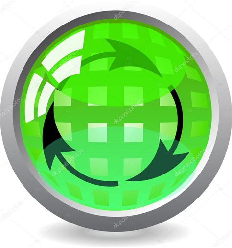 Recycle Button Stock Vector Image By File404 33047909