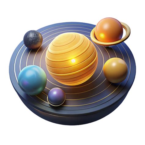 Abstract Celestial System Orbits And Planets 55916638 Png