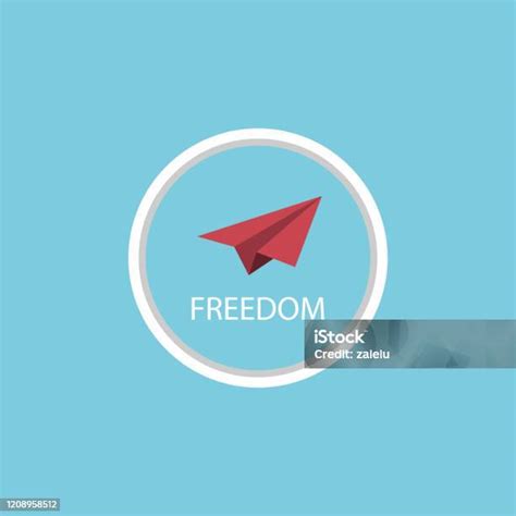 빨간 종이 비행기 로고 자유 스타일입니다 에 대한 스톡 벡터 아트 및 기타 이미지 개념 개념 기호 Istock