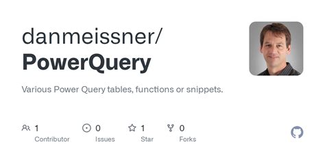 GitHub Danmeissner PowerQuery Various Power Query Tables Functions