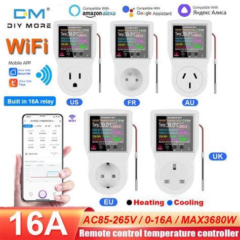 Diymore Electricity Usage Monitor Plug Power Watt Voltage Amps Meter With Digital LCD Overload