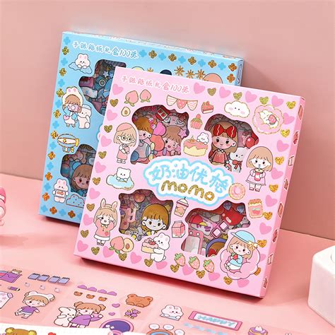 Jual Dejavu Stiker Momo Waterproof Isi 20 Lembar Stiker Kartun Lucu