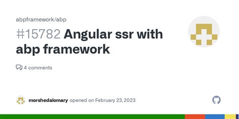 Angular Universal With Abp Framework · Issue 15782 · Abpframeworkabp · Github