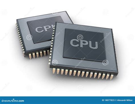 processor unit 3d concept stock illustration illustration of digital 18077823