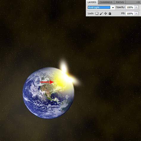 Set Blend Mode To Vivid Light Tutorialchip