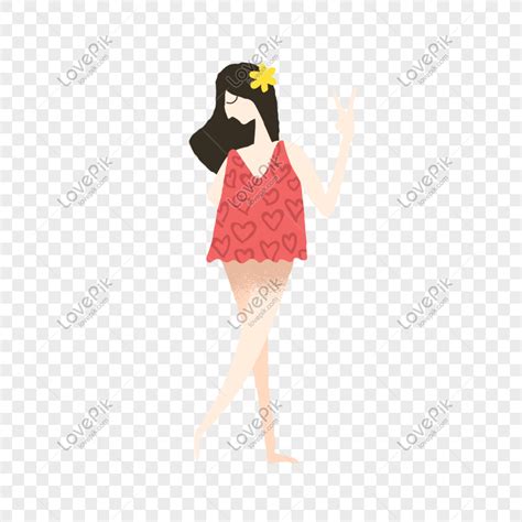 평평한 해변 Png 일러스트 무료 다운로드 Lovepik